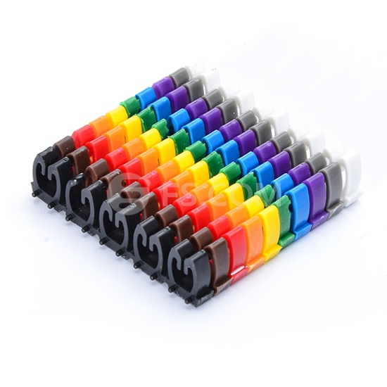 10pcs/lot Color Label Numeric Cable Wire Marker Identification for Cat5 ...